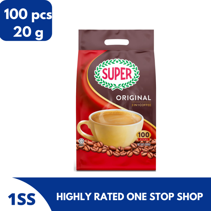 Super Coffee Original 3in1, 20g x 100pcs | Lazada PH