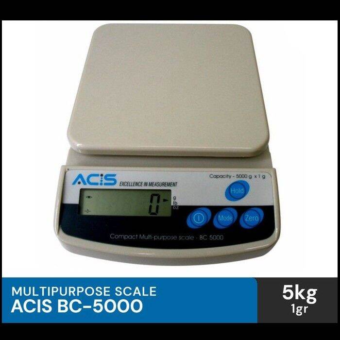 Timbangan Dapur Digital kapasitas 5kg, ACIS / BC-5000 Compact Scale 5kg x 1grm | Lazada Indonesia