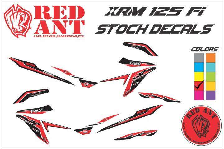 XRM 125 FI STOCK DECALS | Lazada PH