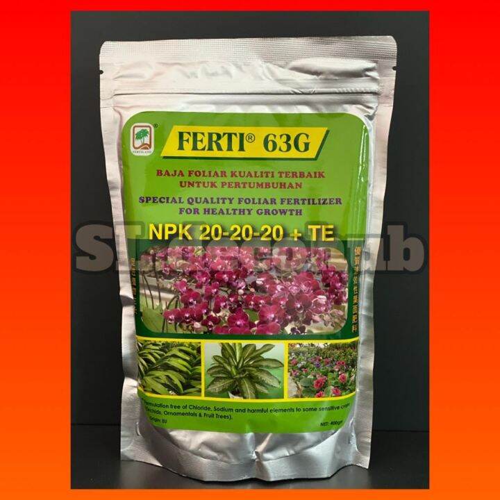 FOLIAR FERTILIZER FOR HEALTHY GROWTH (FERTI® 63G) NPK 20-20-20+TE BAJA FOLIAR UNTUK PERTUMBUHAN ...
