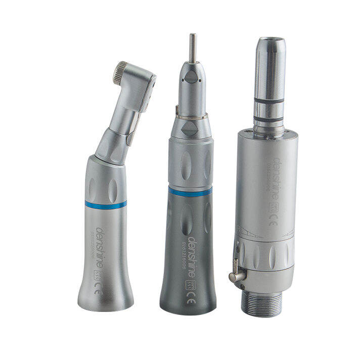 2 Holes Dental Slow Low Speed Handpiece E-type Air motor Straight nose ...