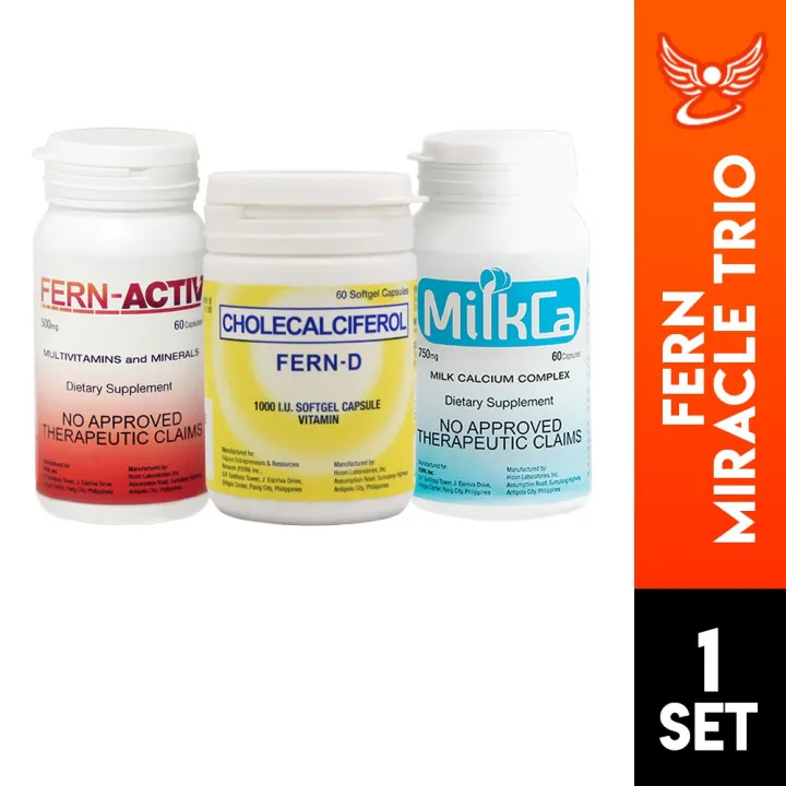 Fern Miracle Trio (Fern D + Fern Active + Milkca) | Lazada PH