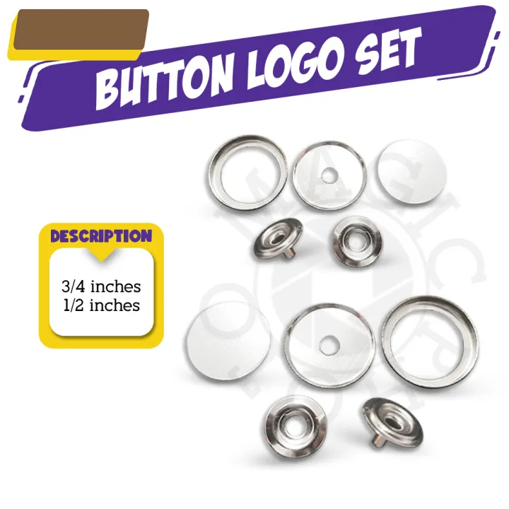 Magic photo BUTTON LOGO SET ID LACE MAKING (100 SETS) | Lazada PH