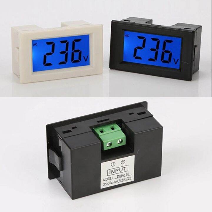 LCD Digital Display D85-120 2 Wires AC 80-500V Voltmeter AC Voltage ...