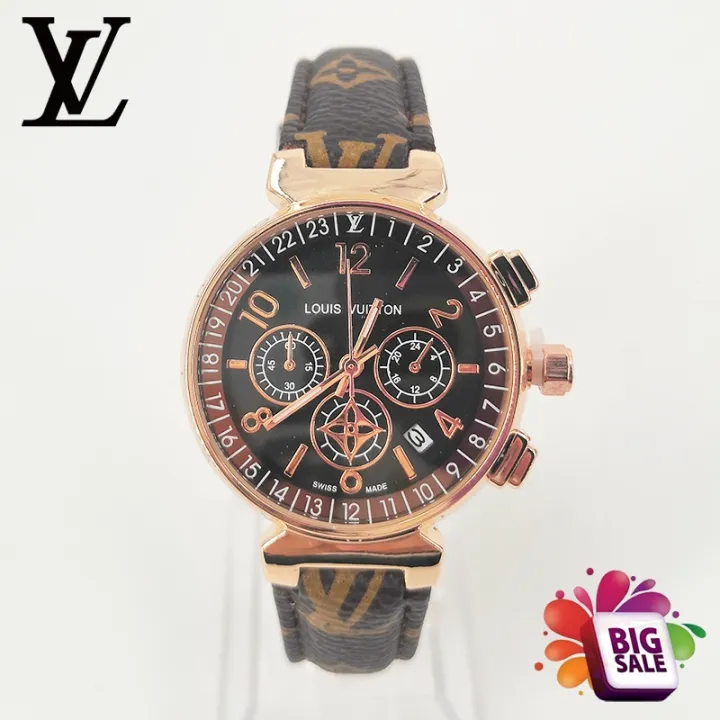 Louis Vuitton LV Watches For Women Original Analog Gold Ladies Watches ...