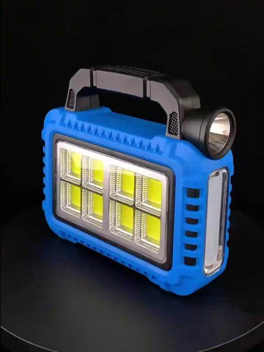 Solar Portable Lamp Multifunctional Searchlight Power torch Outdoor ...