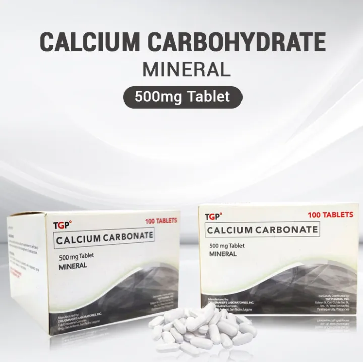 Calcium Carbonate Tablet 500mg 100 Tablets | Lazada PH