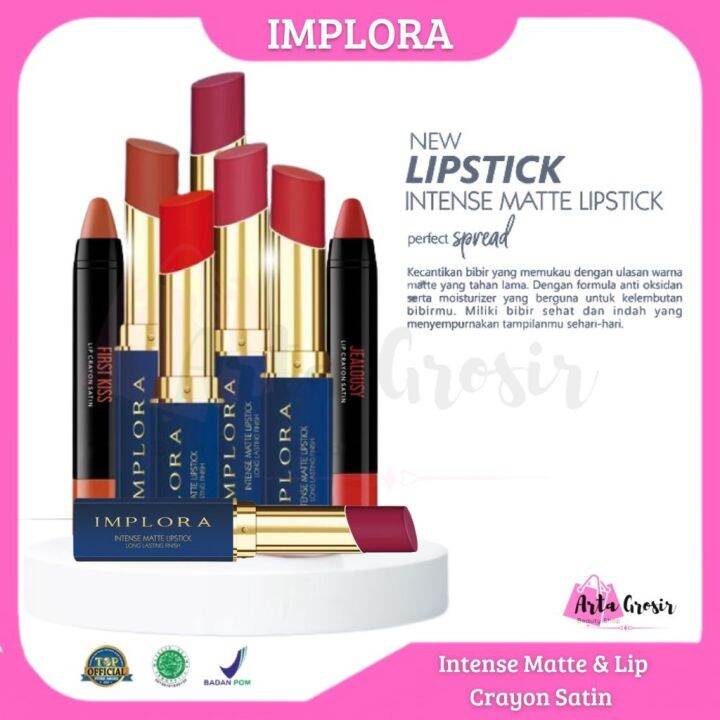 implora intense Matte Lipstick Long Lasting / Implora Lip Crayon Satin ...