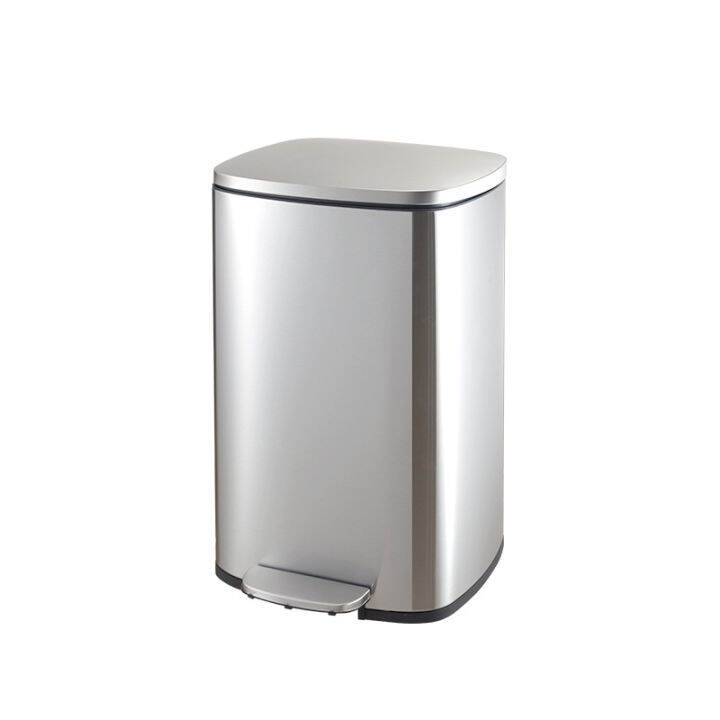 Konco stainless steel large capacity Trash Can 30L/50L Garbage Bin ...