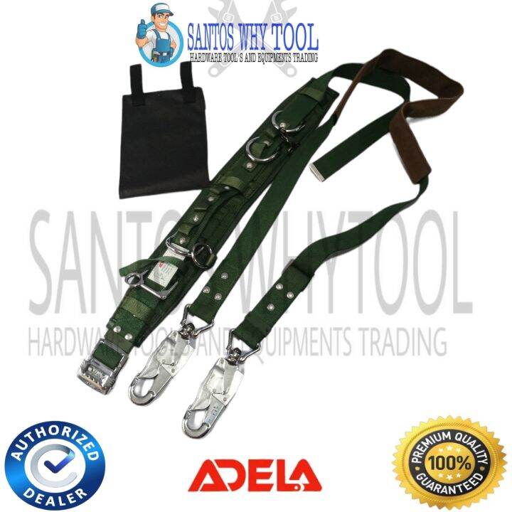 ORIGINAL ADELA H-117 Lineman Climbing Waist Position Safety Belt Fall ...