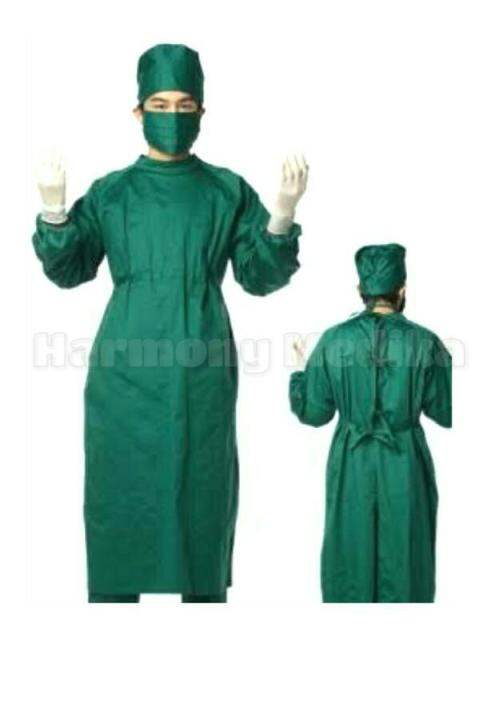 Jubah Gaun Operasi Bedah Surgeon Gown Bahan Premium Harga Terjangkau ...