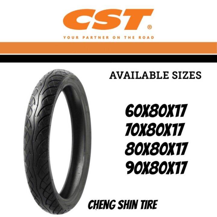 MOTORCYCLE CST TIRE 60X80X17 | Lazada PH