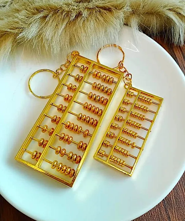 Metal Gold Abacus Keychain Small Big Money attraction | Lazada PH
