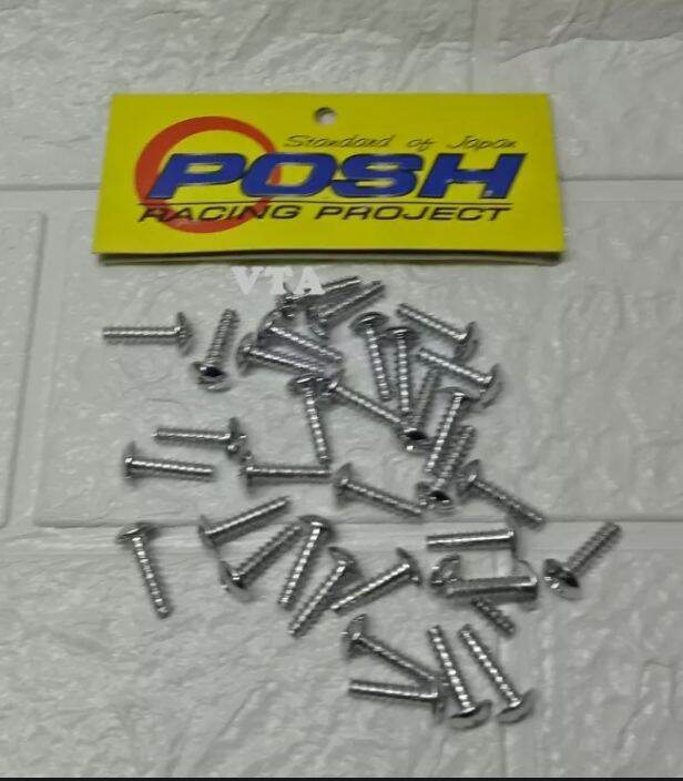 [HARGA 1 PACK] - Baut Body Full Chrome Honda dan Yamaha / Baud Body ...