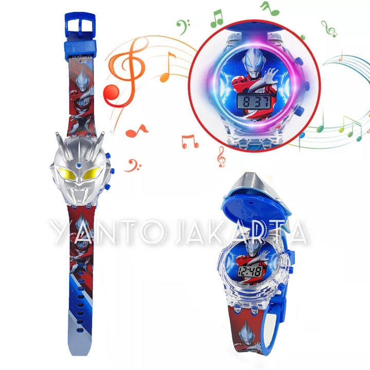 JAM TANGAN ULTRAMAN ZERO ANAK LAKI LAKI LAMPU MUSIK | Lazada Indonesia