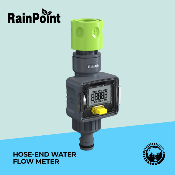 RainPoint Hose-end Water Flow Meter [ Real-Time Monitoring, Gallon ...
