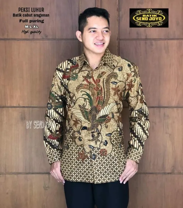 Kemeja Batik Pria / Peksi Luhur / Pakaian Tradisional Pria / Kemeja Batik Pernikahan / Kemeja ...