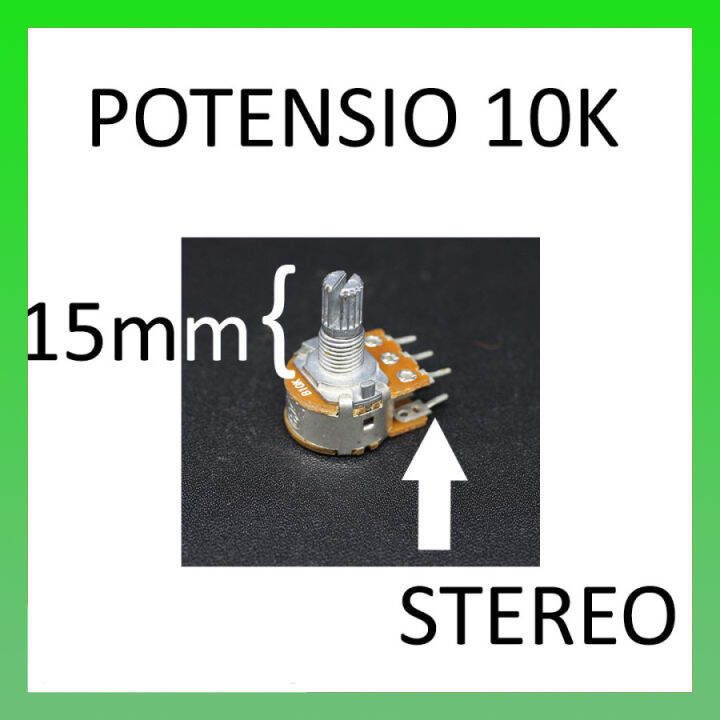 Potensio Stereo 10K 15KQ / 15mm SR Audio isi 10 pcs | Lazada Indonesia