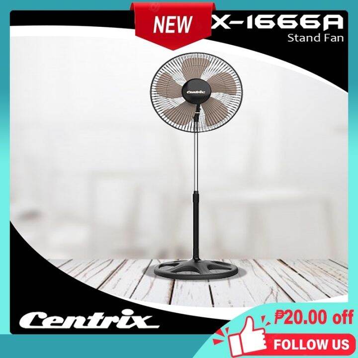 Stand Fan Electric Fan Centrix 5 Rounded Fan Blade CX-1666A | Lazada PH