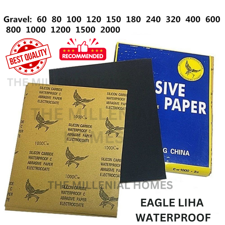 Best Seller Korean Eagle LIHA Waterterproof Sandpaper #60 to #2000 ...