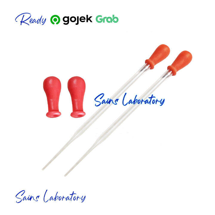 Karet Pipet Tetes Kaca Rubber Dropping Pipette Dot Pipet Tetes Merah 1 ...
