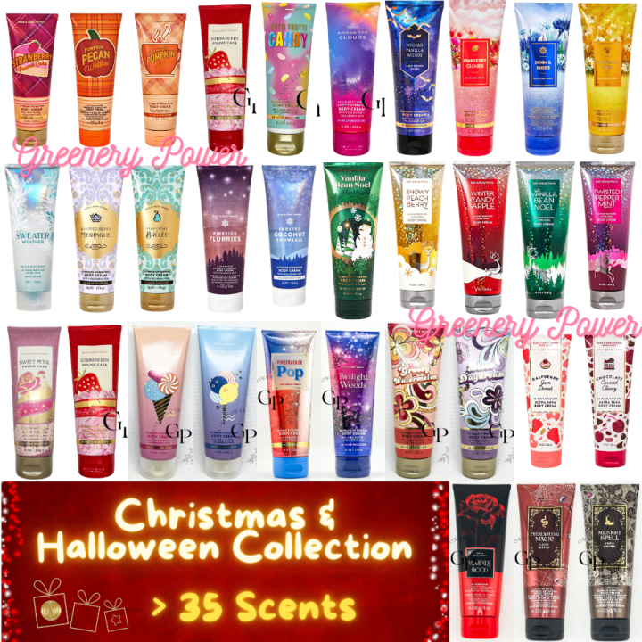 BBW#2 CREAM Xmas bath & body works ultra shea body cream 226g ไซส์ปกติ ...