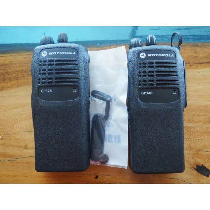 USED MOTOROLA GP328 UHF/VHF WITHOUT BATTERY WALKIE TALKIES | Lazada