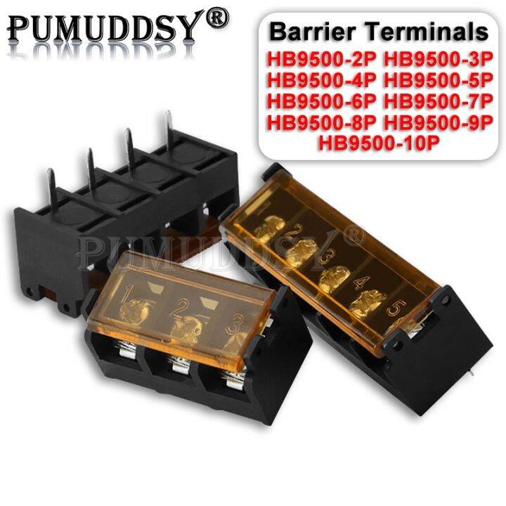 2PCS HB9500-2P 3P 4P 5P 6P 7P 8P 9P 10Pin PCB Screw Terminal Block ...