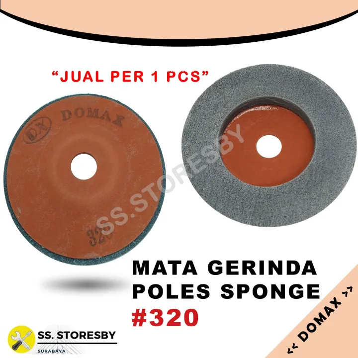 DOMAX GRIT 320 AMPLAS POLES GOSOK SPON SPONGE SPONGI MATA GERINDA BUSA ...
