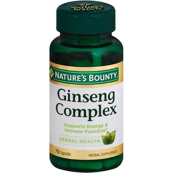 Nature's Bounty, Ginseng Complex, 75 Capsules | Lazada PH