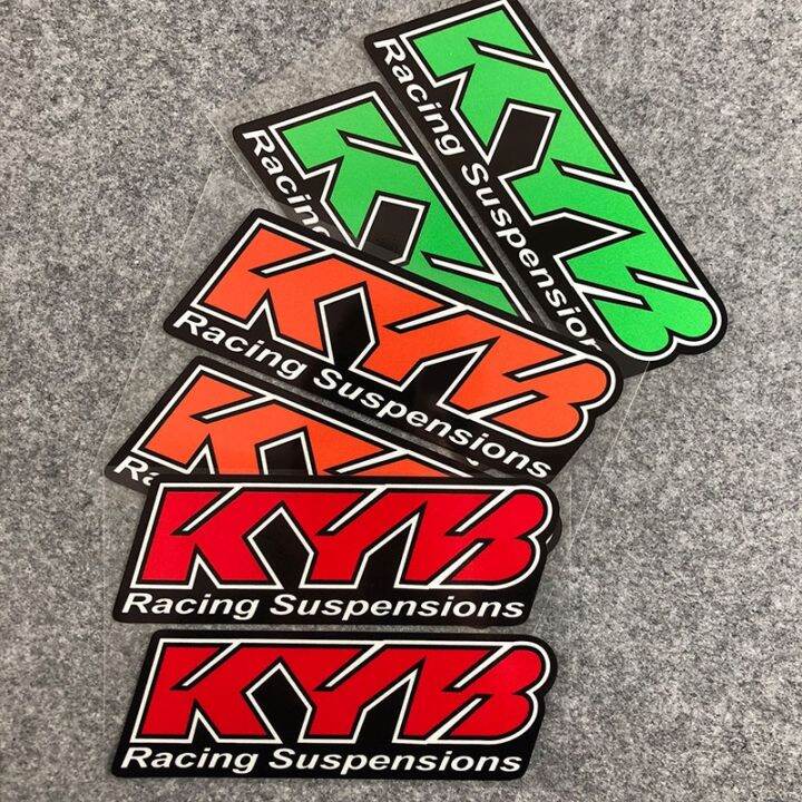 3M Reflective KYB Racing Suspension shock Motorcycle Accessories Decal ...