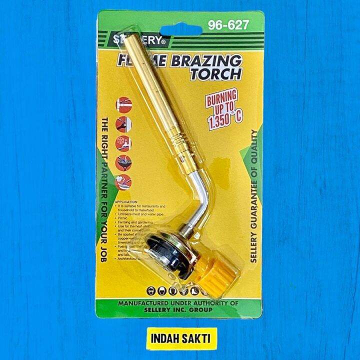 Gas Blow Torch Kepala Gas Flame Brazing Torch Sellery 96-627 | Lazada ...