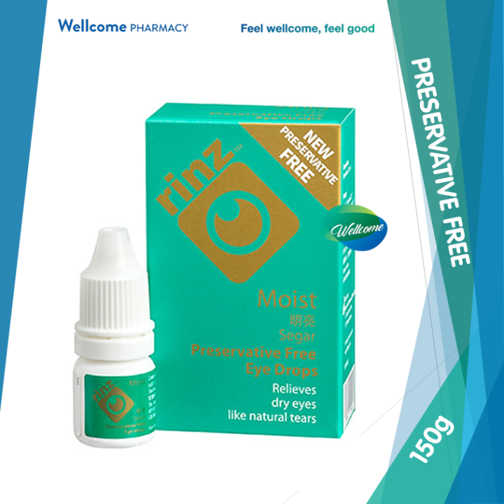 Xepa Rinz Moist Preservative-Free Eye Drops - 5ml | Lazada