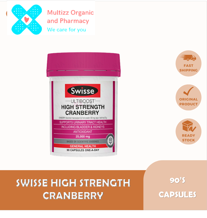SWISSE HIGH STRENGTH CRANBERRY 90'S | Lazada