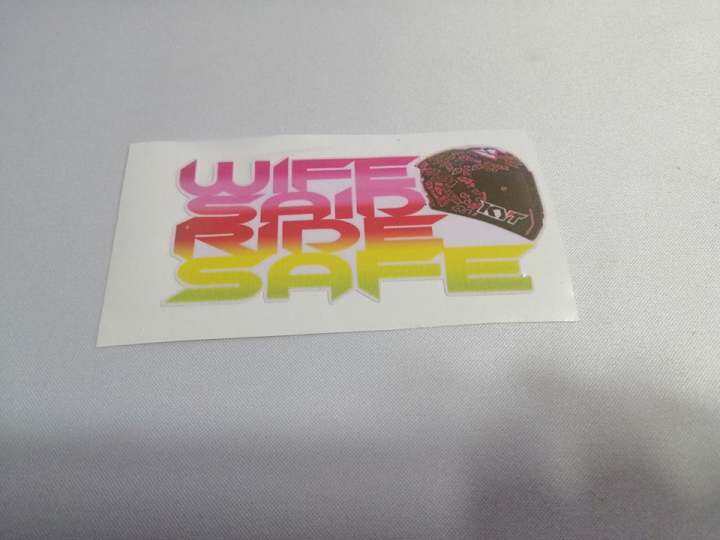 wife said ride safe sticker | Lazada PH