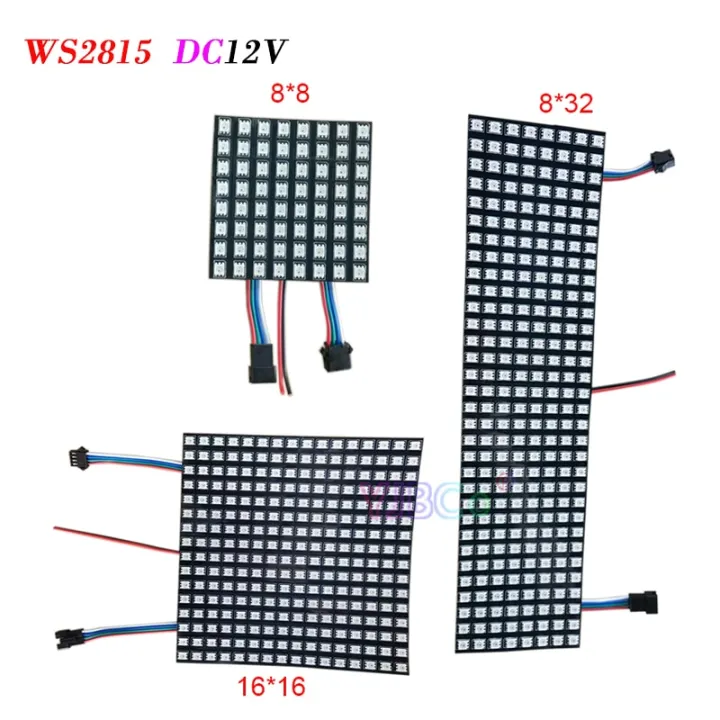 Full Color DC 12V WS2815 Matrix Panel Screen Digital Flexible LED ...