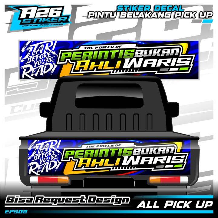 Sriker decal kabin pintu belakang pick up custom bisa di semua mobil ...