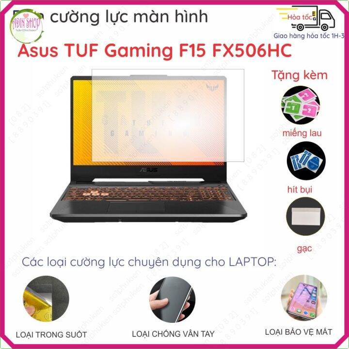 Dán màn hình cường lực laptop Asus TUF Gaming F15 FX506HC/ FX506HF ...