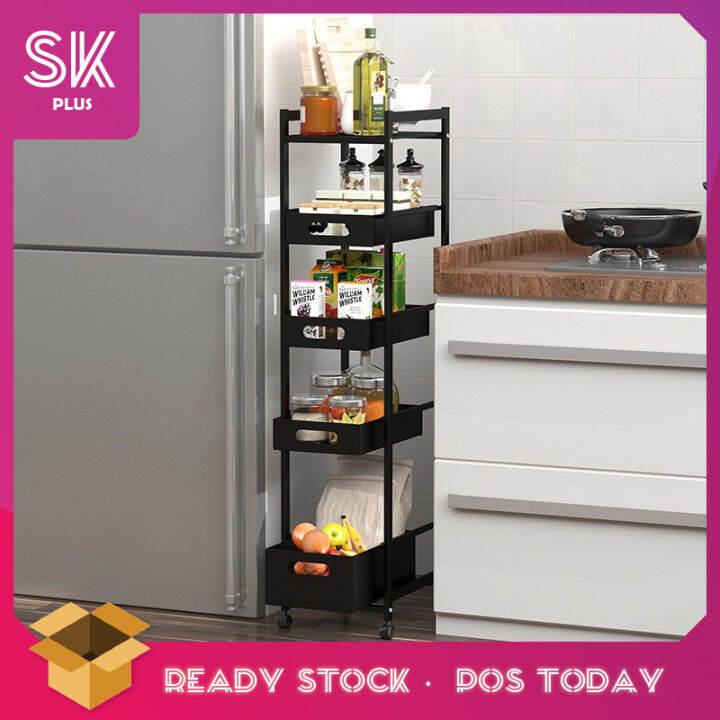 SKplus 5 Layers Kitchen Storage Rack Seasoning Shelf Space Saving ...