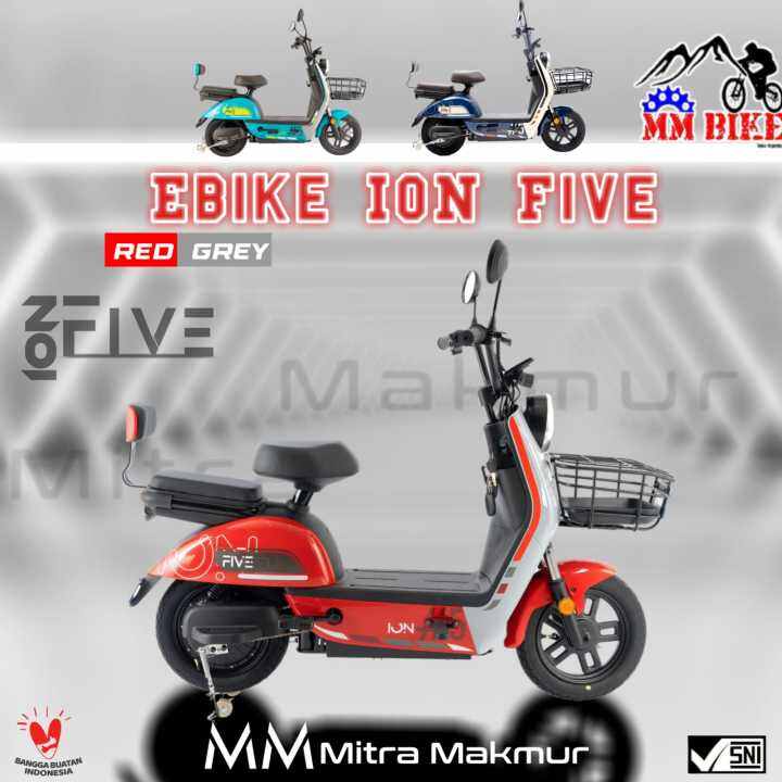 SEPEDA LISTRIK E-Bike ION FIVE - VELOCE 2.0 Garansi Resmi | Lazada ...