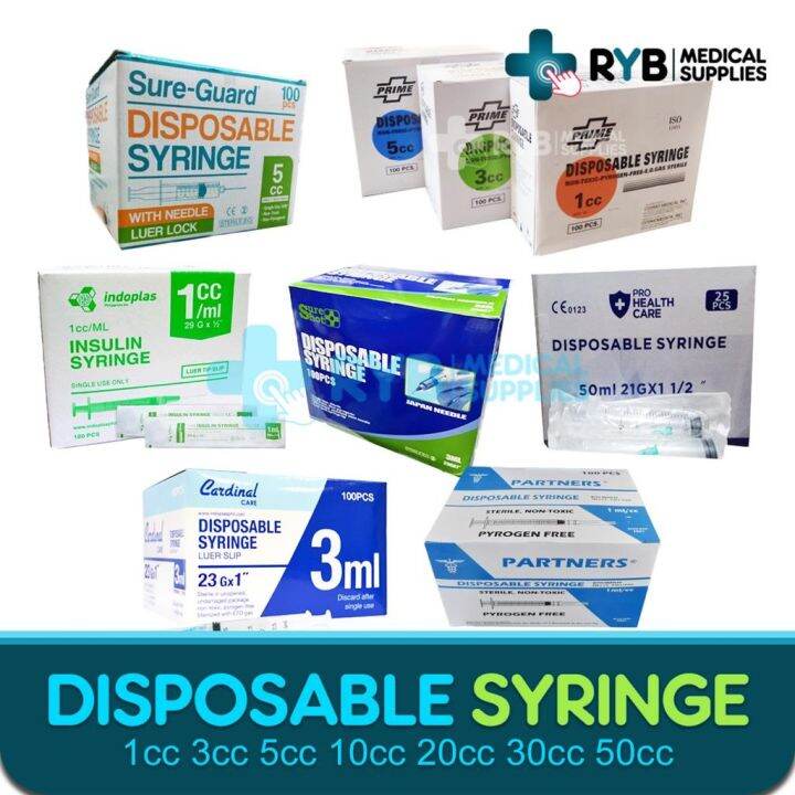 《Local inventory》 Syringe 100pcs per box Sure-Guard Prime (SOLD PER BOX ...