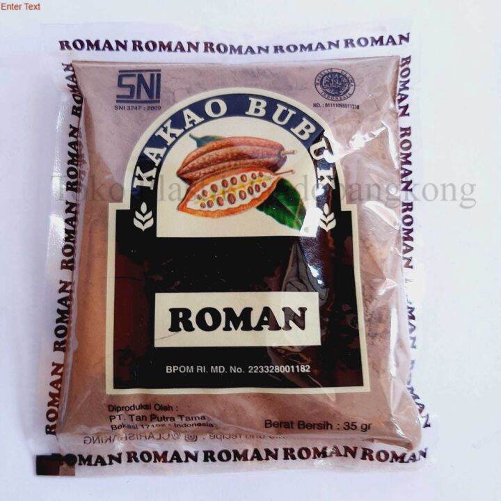 Cocoa powder coklat bubuk roman sachet 35gram / Kakao bubuk Roman ...