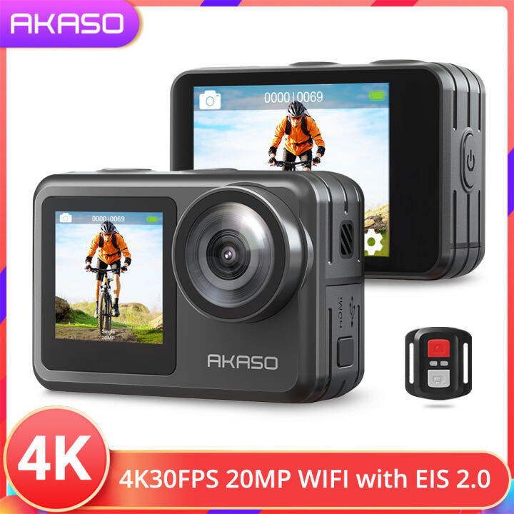 【Latest Version】AKASO Brave 7 LE 4K30FPS 20MP WiFi Action Camera with ...