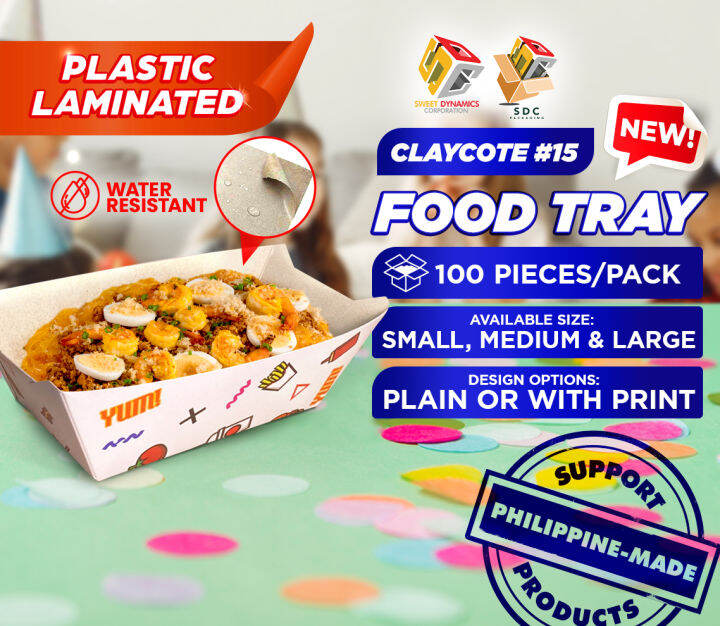 Paper Food Tray Paper Meal Box Claycoat#15 Paper with PLASTIC ...