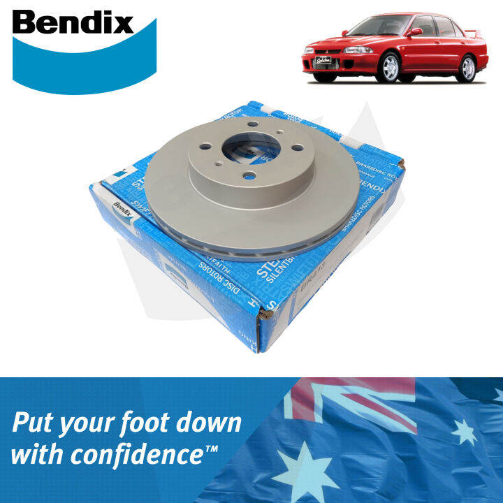 Bendix Brake Disc Rotor BR413 Front for Mitsubishi Lancer 1.5, 1.6 1992-1997 | Lazada PH