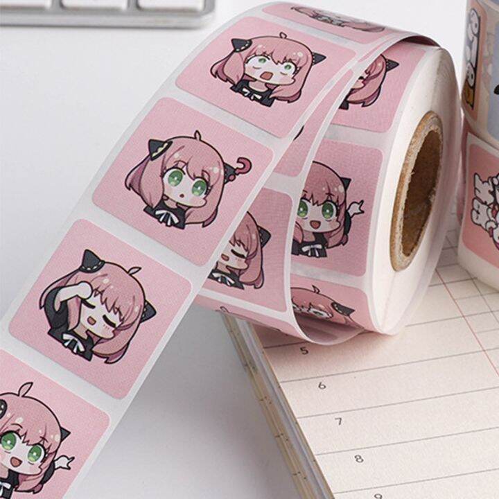 500pcs/roll Anime SPY x FAMILY Stickers Creative School Supplies Cute ...
