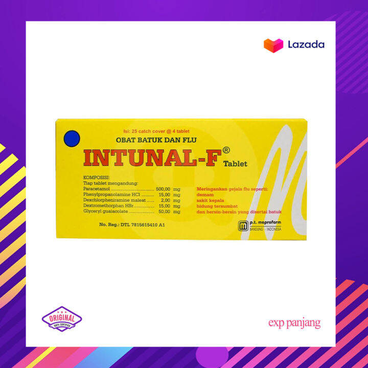 Intunal-f tablet isi 25 strip (box) | Lazada Indonesia