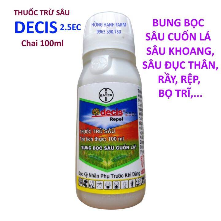 Thuốc trừ sâu DECIS REPEL 2.5EC (Chai 100ml). Sản phẩm chính hiệu của ...