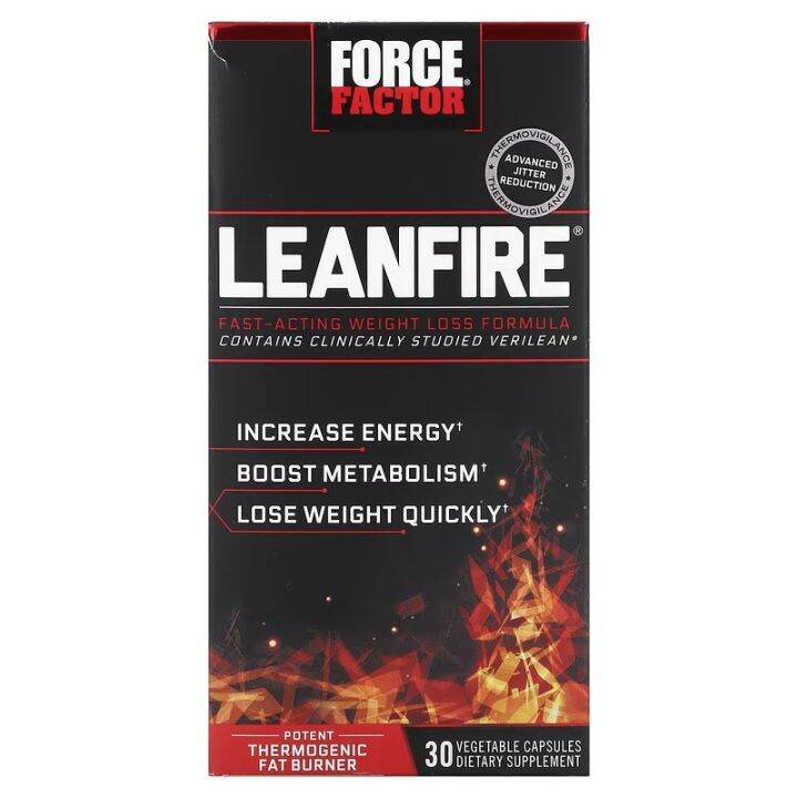LeanFire, Fast-Acting Weight Loss Formula, 30 Vegetable Capsules ...