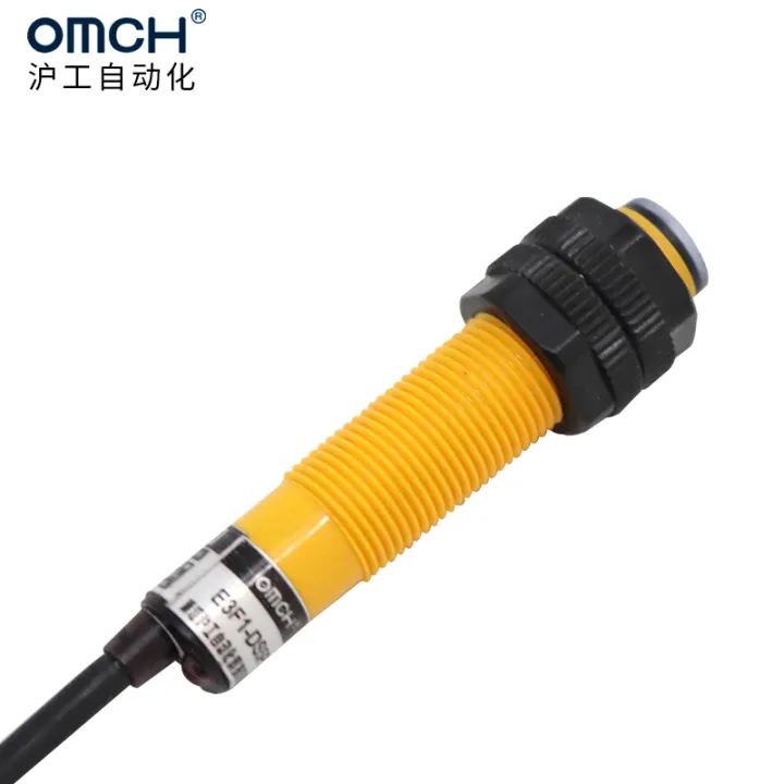 OMCH Photoelectric Switch Sensor 24V DC Three Wire NPN NC M12 Diffuse ...